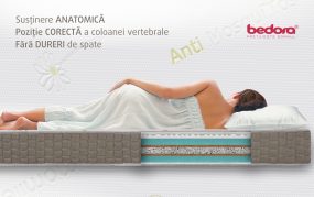 Saltea Ortopedica Bedora Fitt Musetel Cocos 180×200 cm, medie/tare , 23 ...